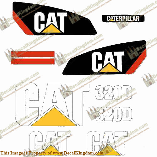 Caterpillar 320 D Excavator Decals