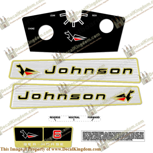 Johnson 1965 6hp Decals