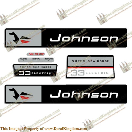 Johnson 1967 Outboard Decal Kit (Multiple Sizes Available)