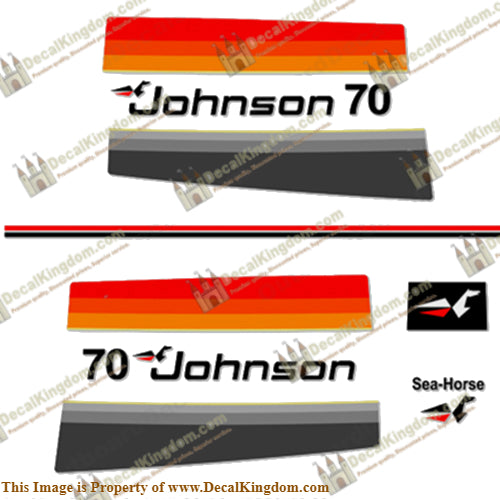 Johnson 1977 70hp Decals