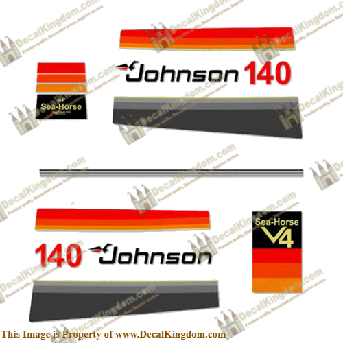 Johnson 1978 140hp V4 Decals