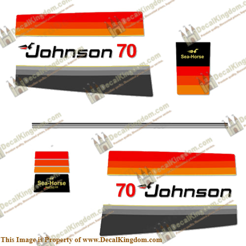 Johnson 1978 70hp Decals