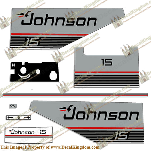 Johnson 1987 15hp Decal Kit