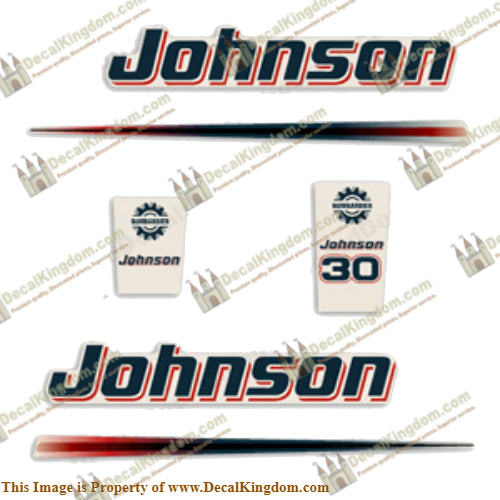 Johnson 30hp Decals