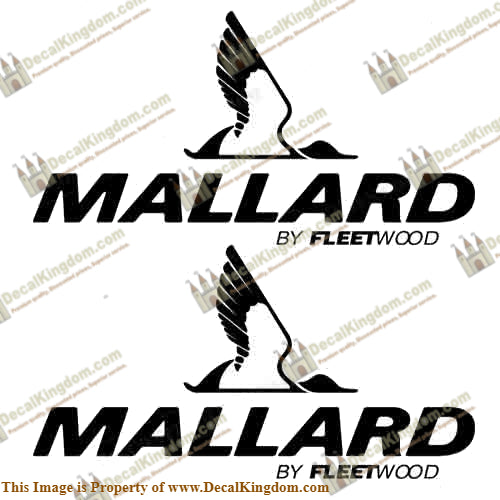 Mallard by Fleetwood RV Decals (Set of 2) - Any Color!