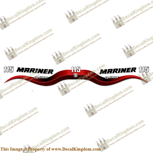 Mariner 115hp Optimax Decal Kit - Wrap Around