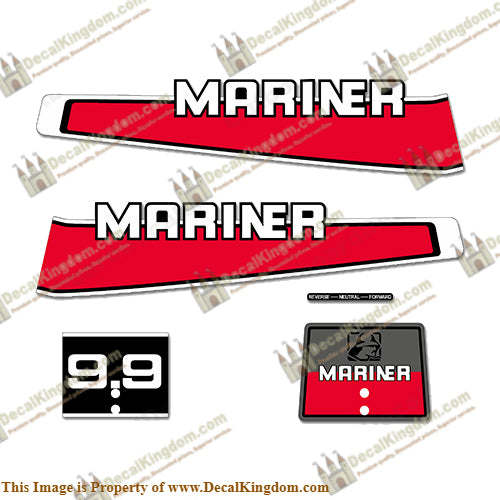 Mariner 1977-1989 9.9hp Decal Kit