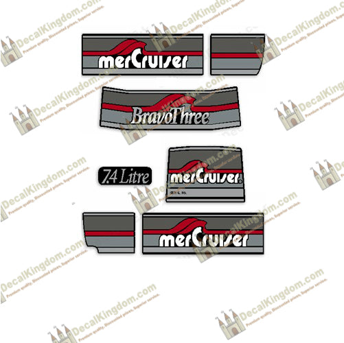 Mercruiser 1986-1998 Bravo Three Decals