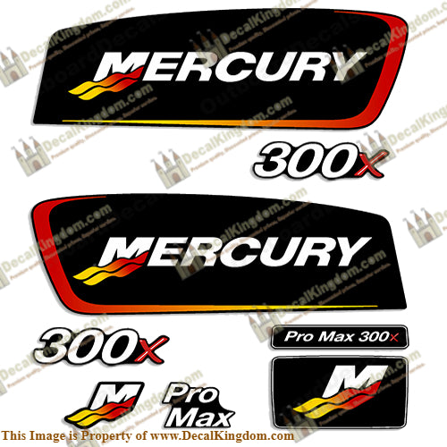 Mercury 300x ProMax Alien Cowl Decals